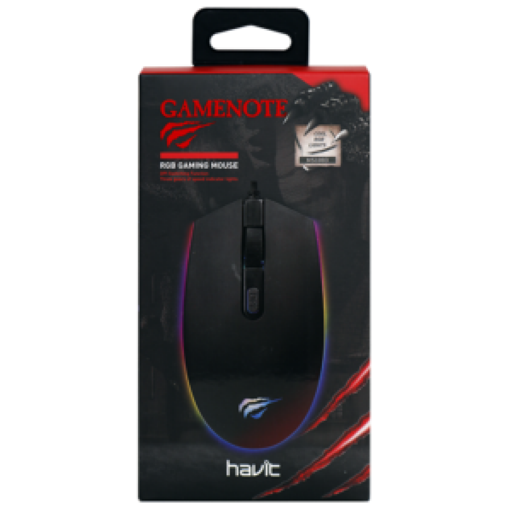 Accesorios Perifericos Mouses Mouses c/Cable MOUSE HAVIT CABLEADO NEGRO